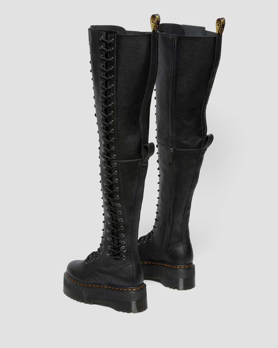 Azreya Max Black Virginia Thigh High Boots — Downes