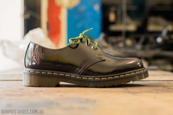 1461 The Clash Cherry Red Arcadia 3 Eye Shoe — Downes