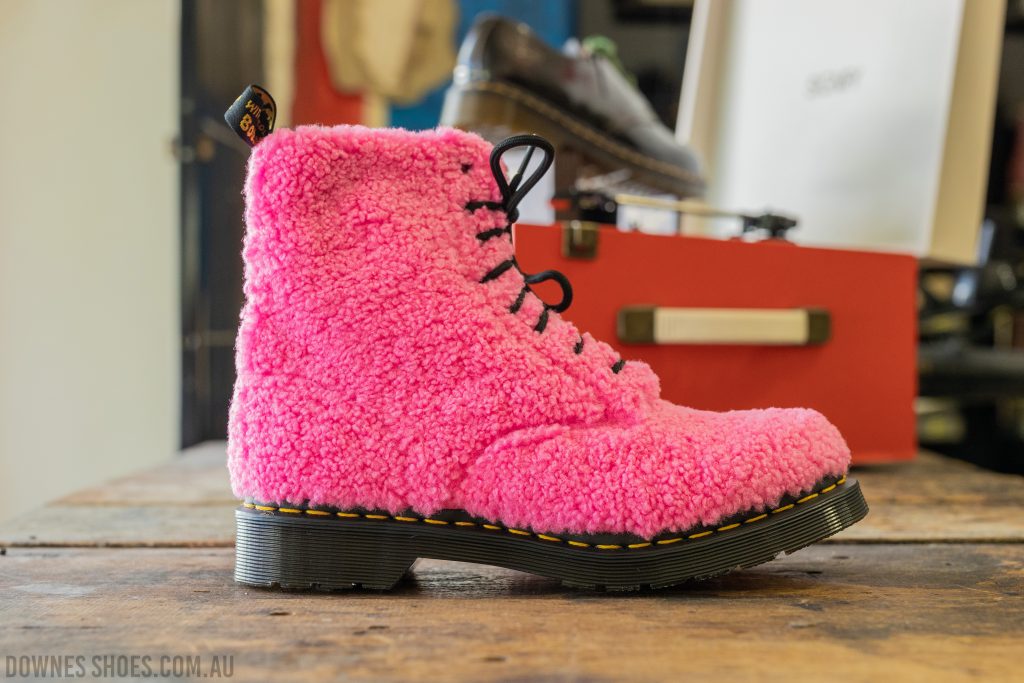 Pascal Lux Borg Clash Pink Fluffy 8 Eye Boot — Downes
