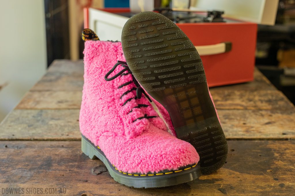 Pascal Lux Borg Clash Pink Fluffy 8 Eye Boot — Downes