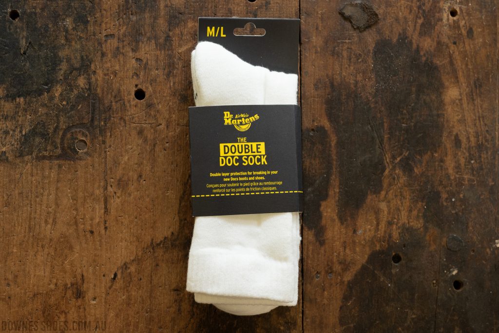 Dr Martens White Cotton Blend Double Doc Sock — Downes