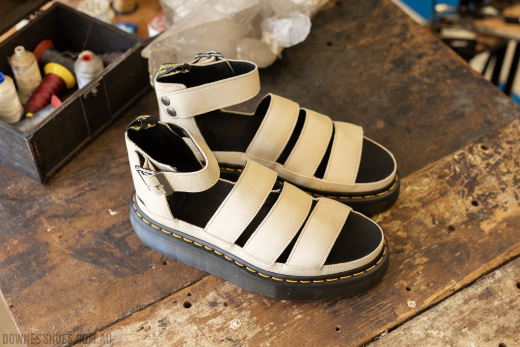 Clarissa II Quad Parchment Beige Sandal — Downes