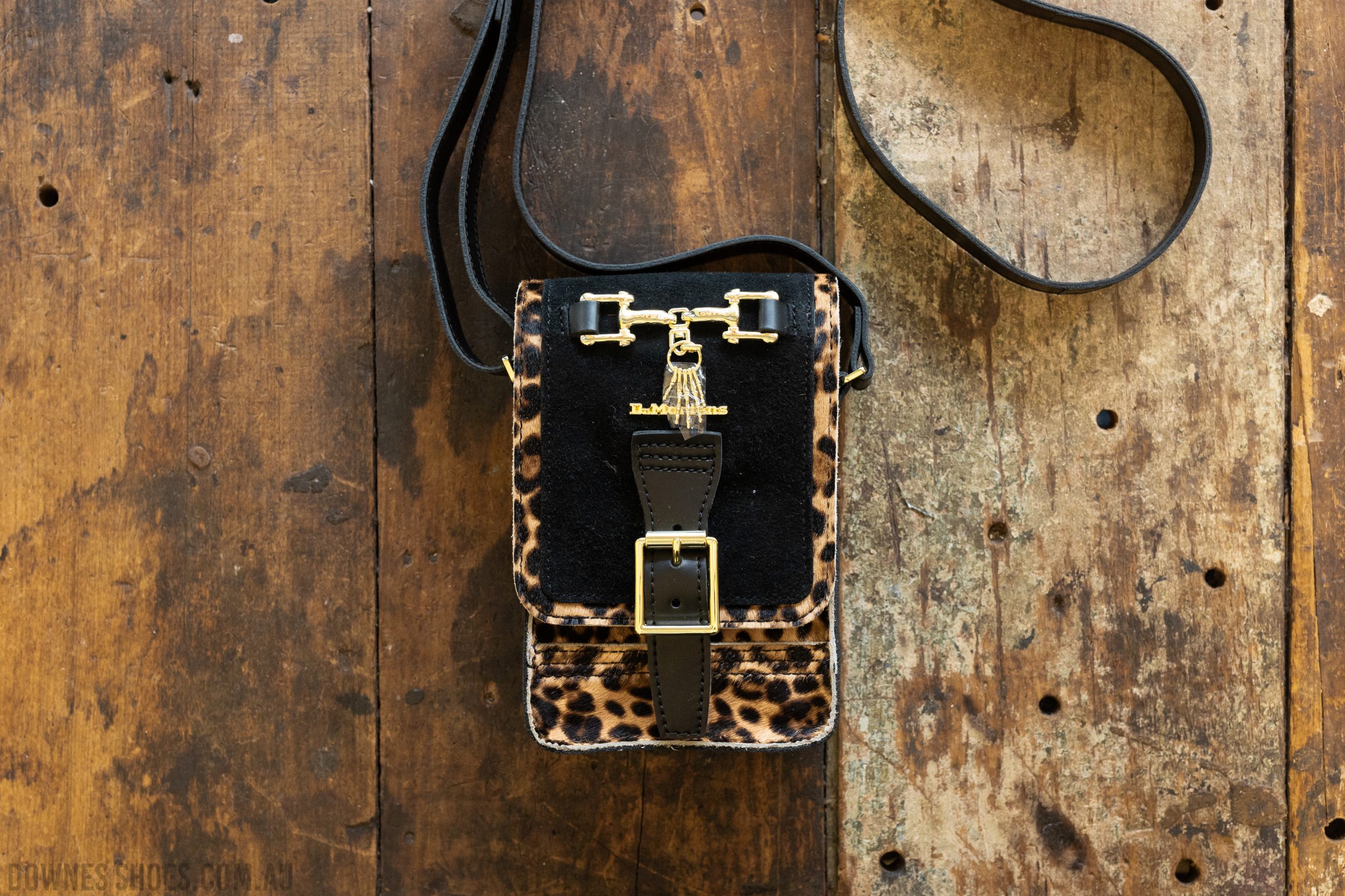 Reporter Bag Black Leopard — Downes