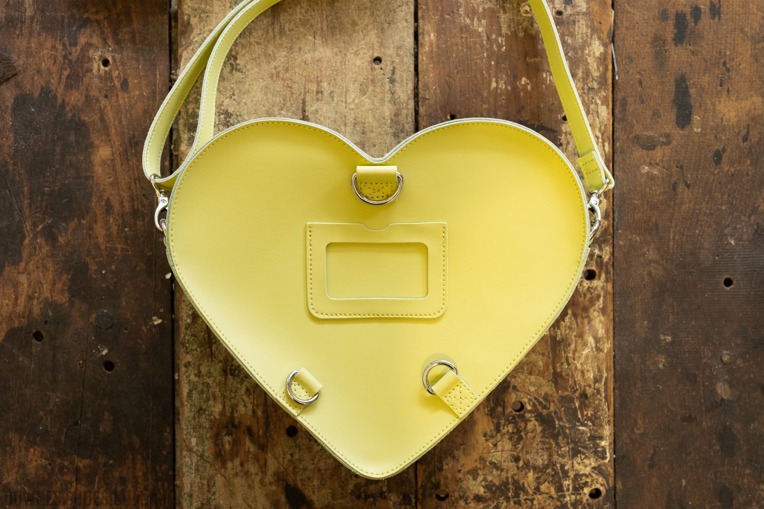 Heart Lime Green Flower Backpack — Downes