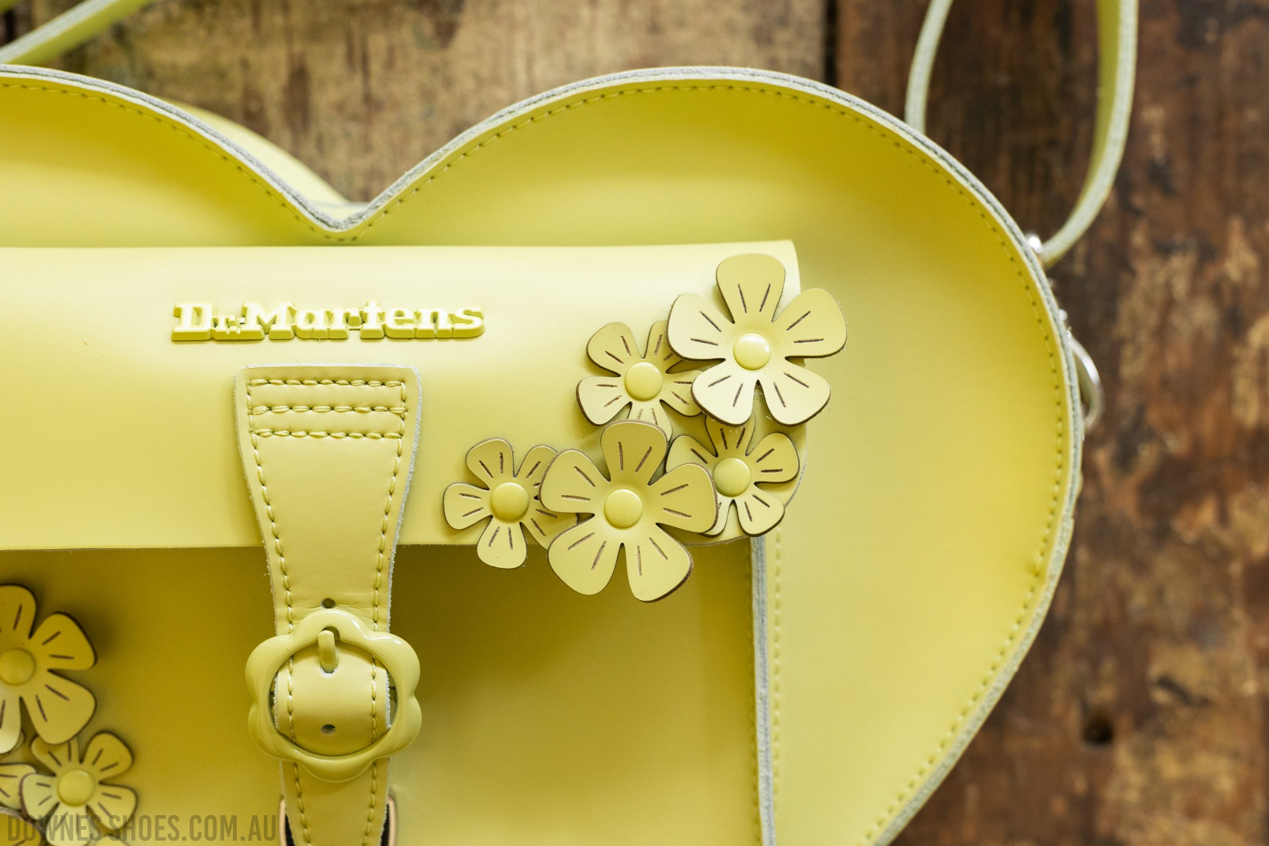 Heart Lime Green Flower Backpack — Downes