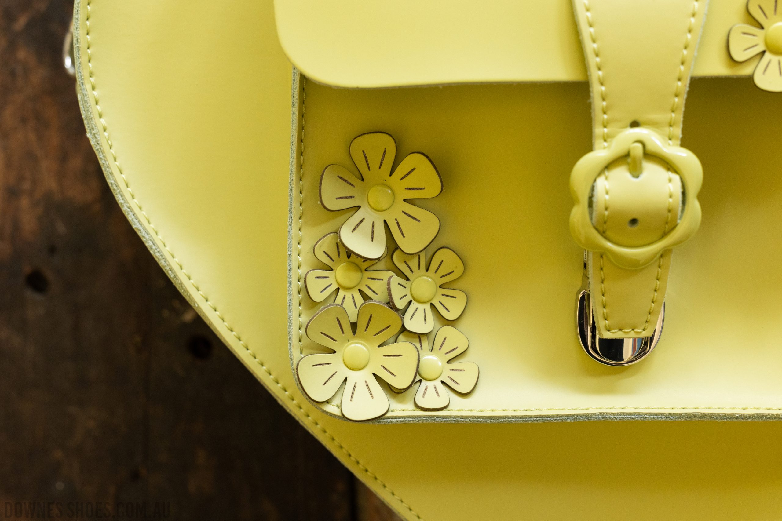 Heart Lime Green Flower Backpack — Downes