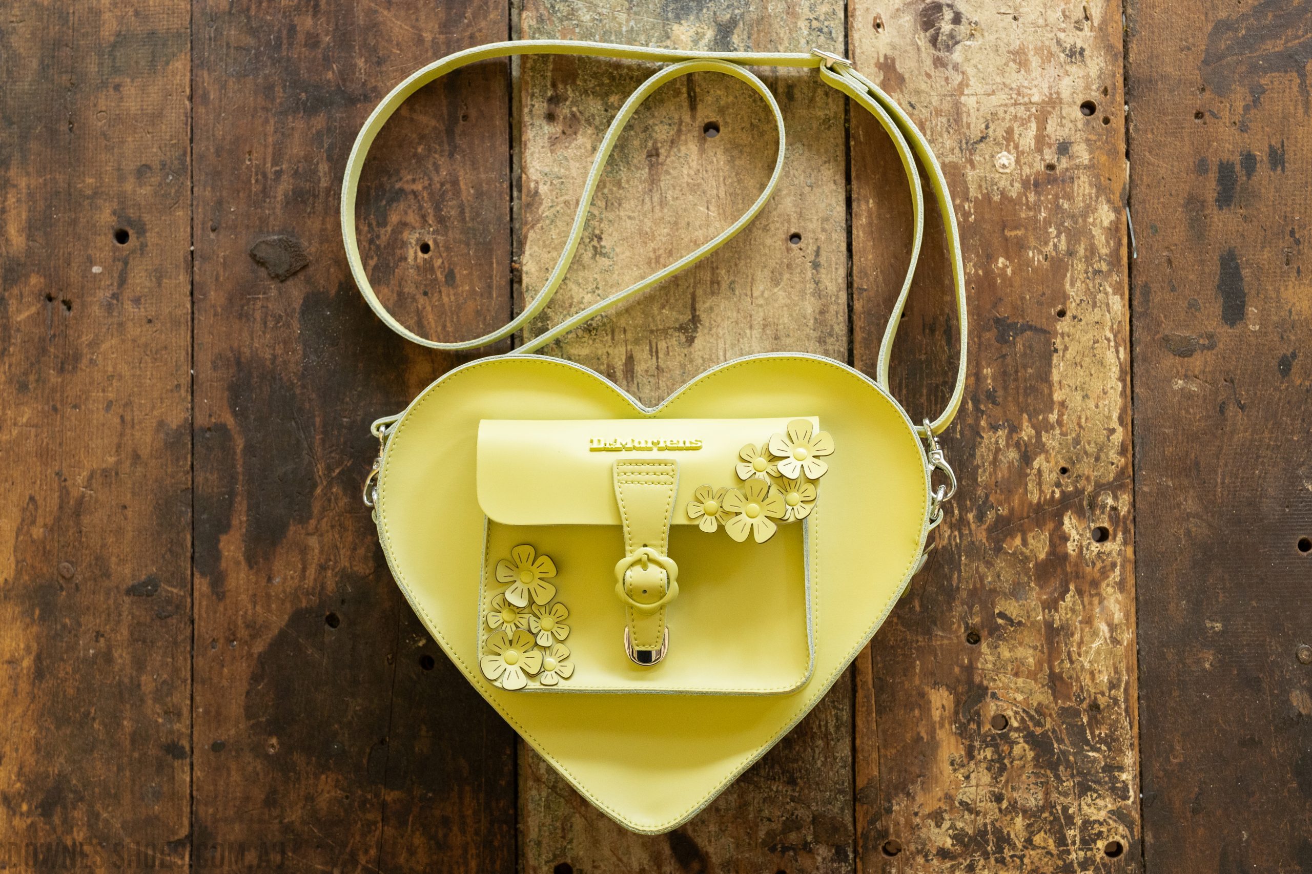 Heart Lime Green Flower Backpack — Downes