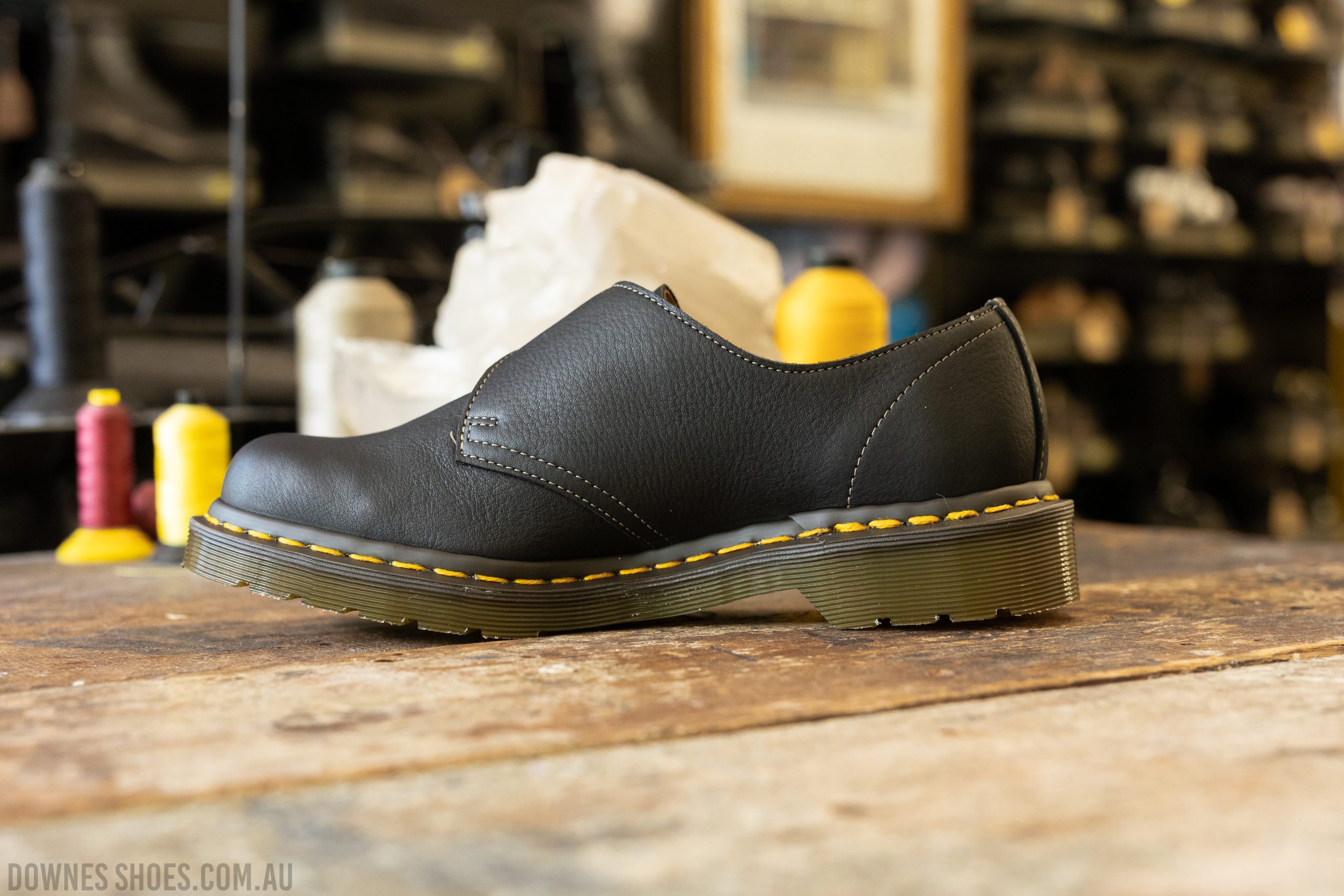 1461 Monk Black Tumble Made in England Shoe — Downes