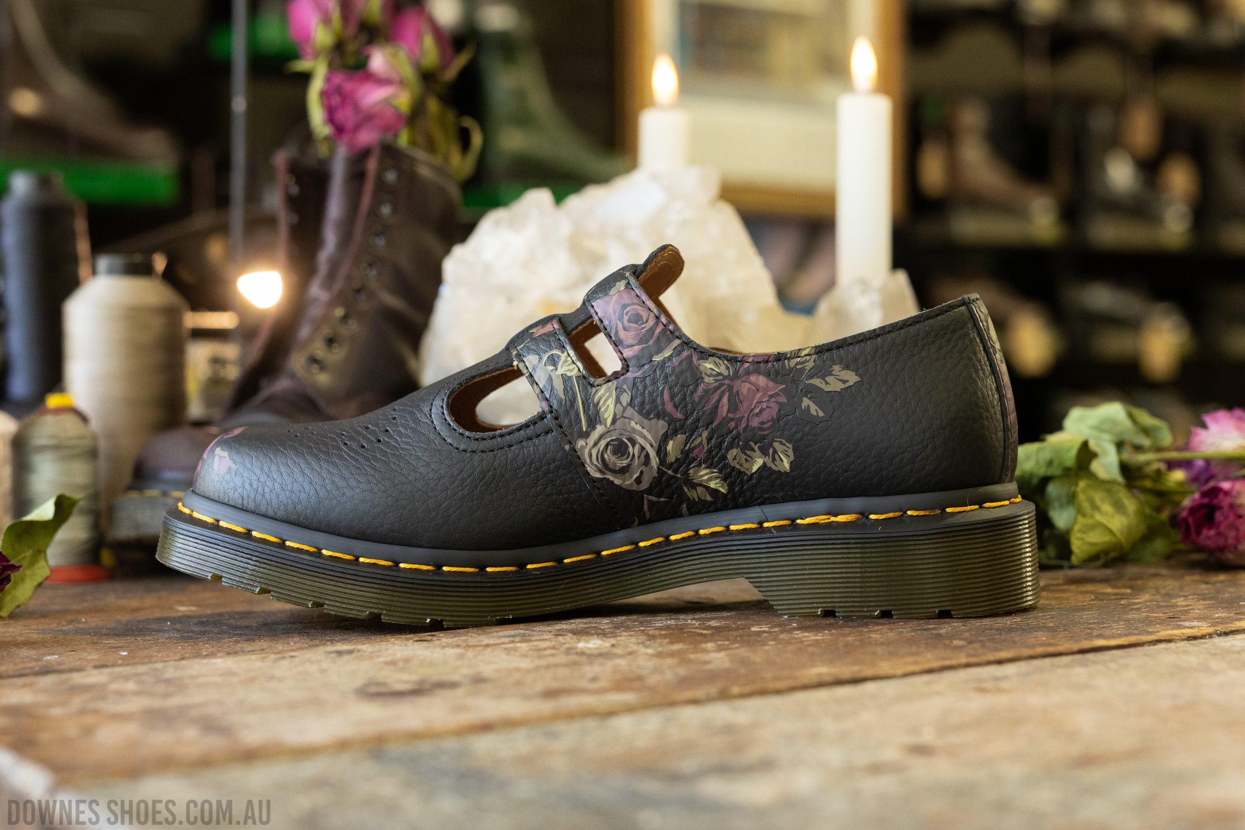 8065 Decayed Roses Nappa Mary-Jane — Downes