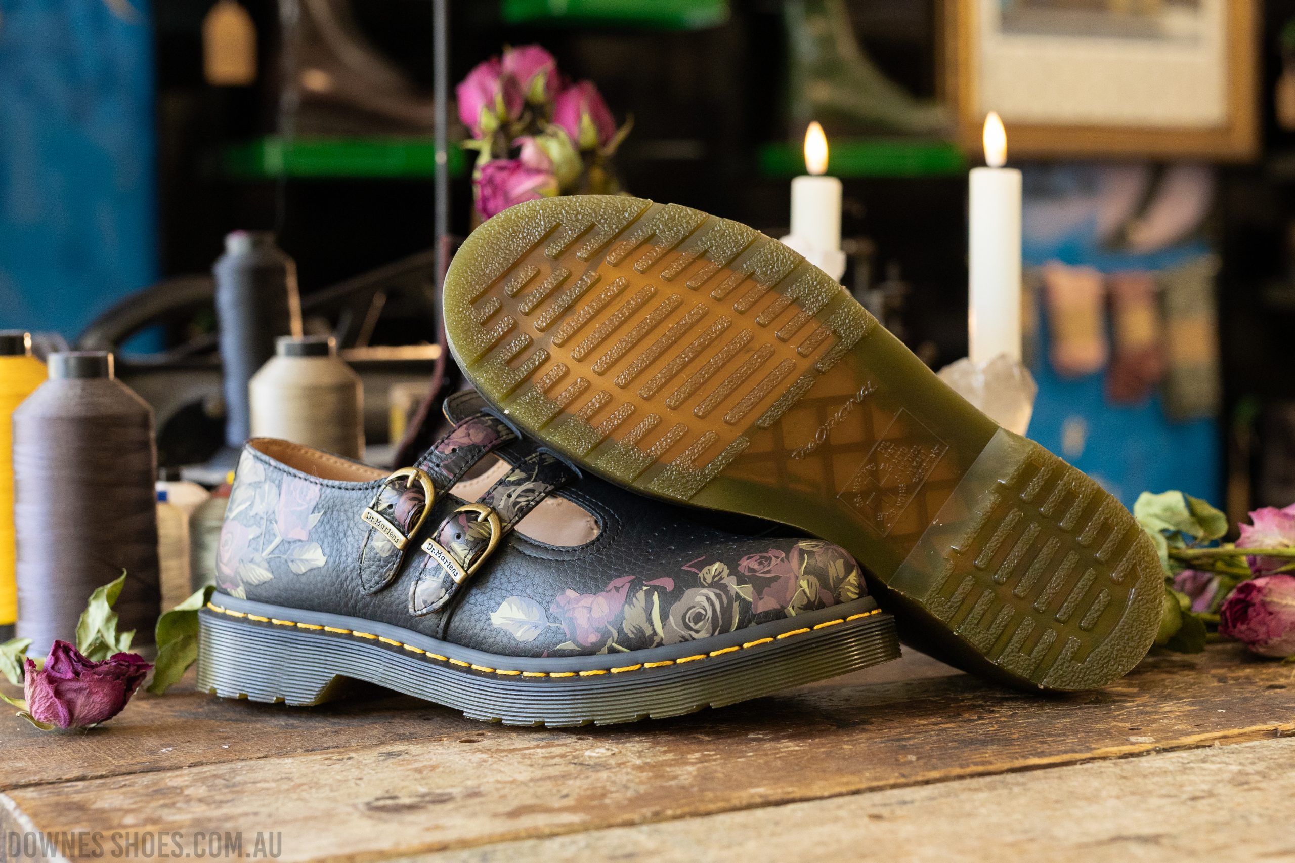 8065 Decayed Roses Nappa Mary-Jane — Downes