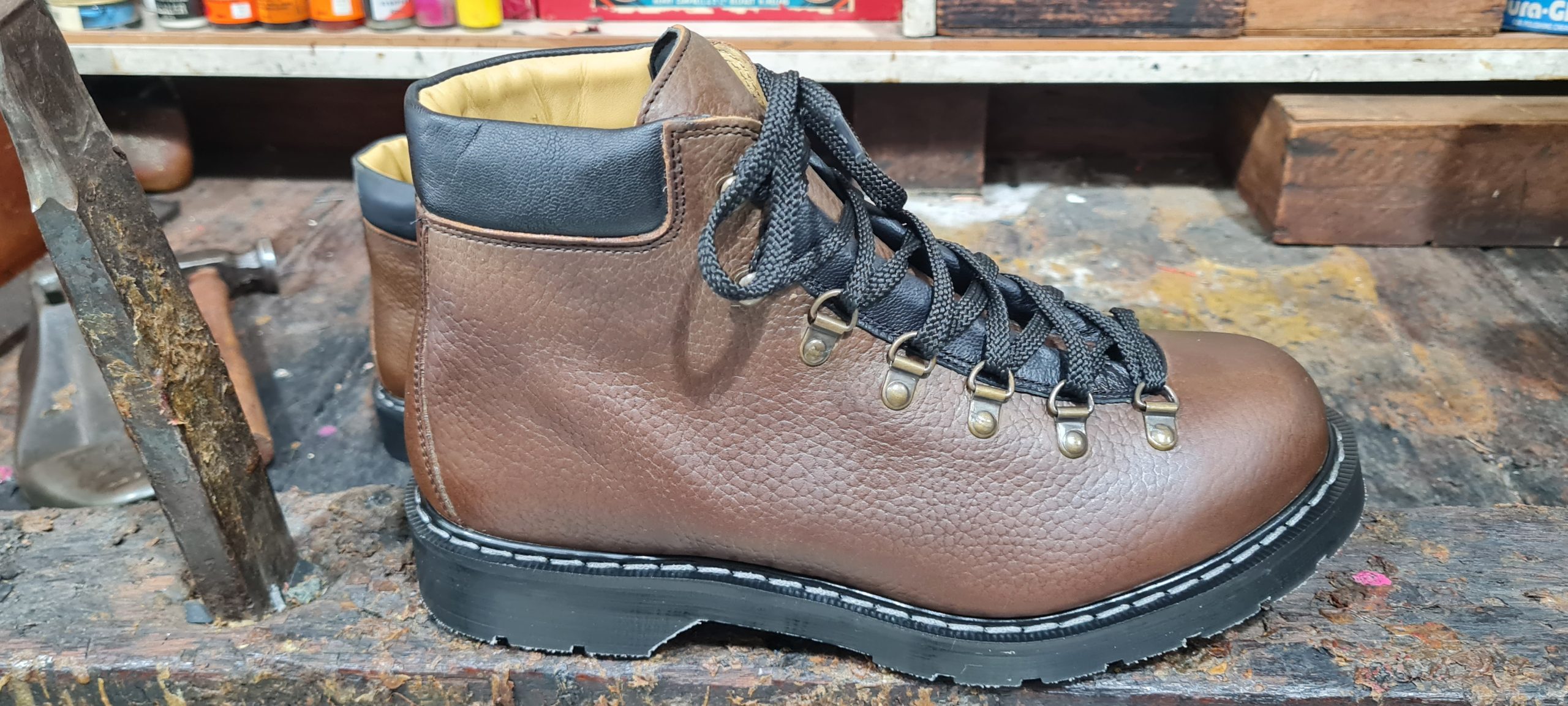 Solovair Hiker Boot Gaucho Brown Grain — Downes