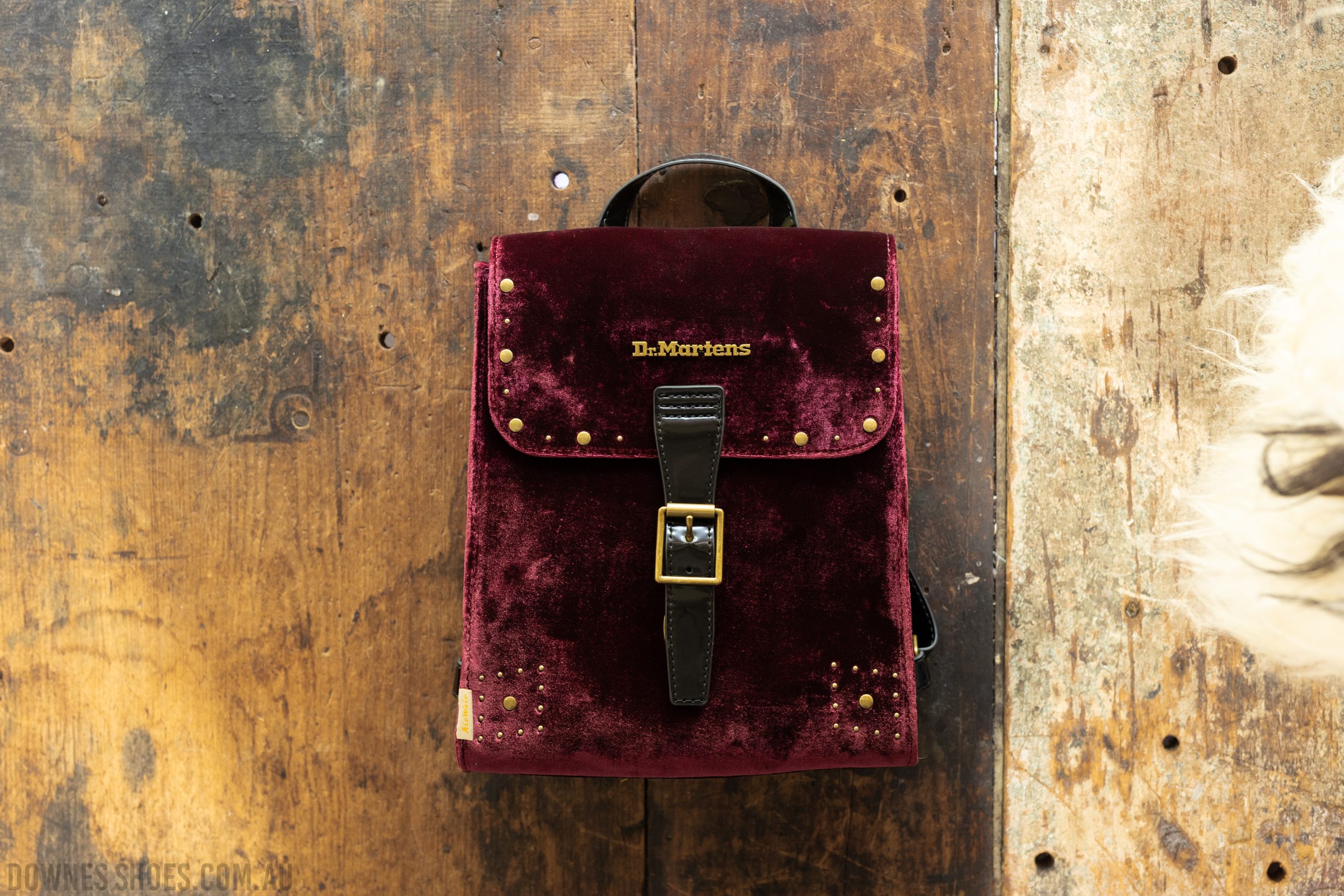 Cherry Red Velvet Mini Backpack — Downes