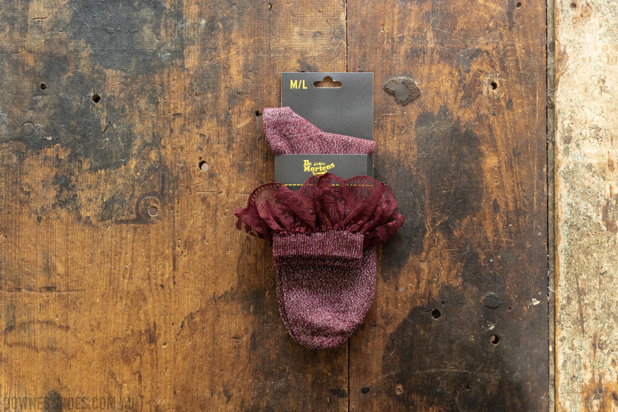 Dr Martens Frill Sock Cherry Red — Downes