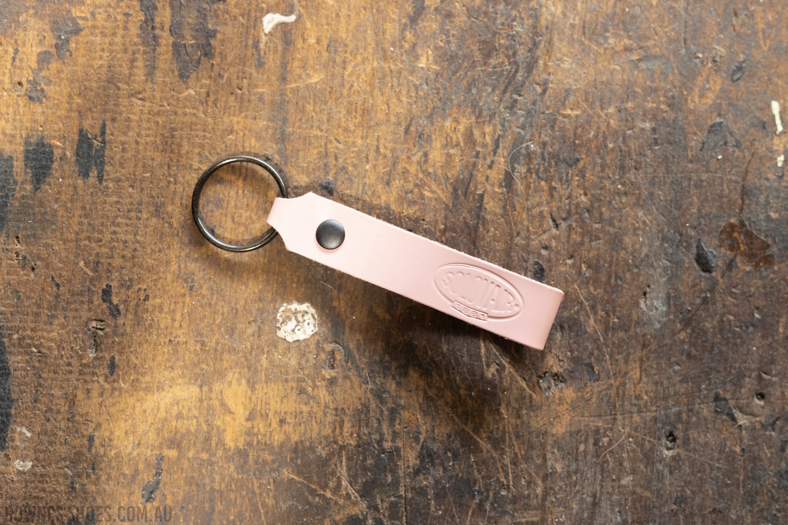 Solovair Leather Keyring Blush Pink — Downes