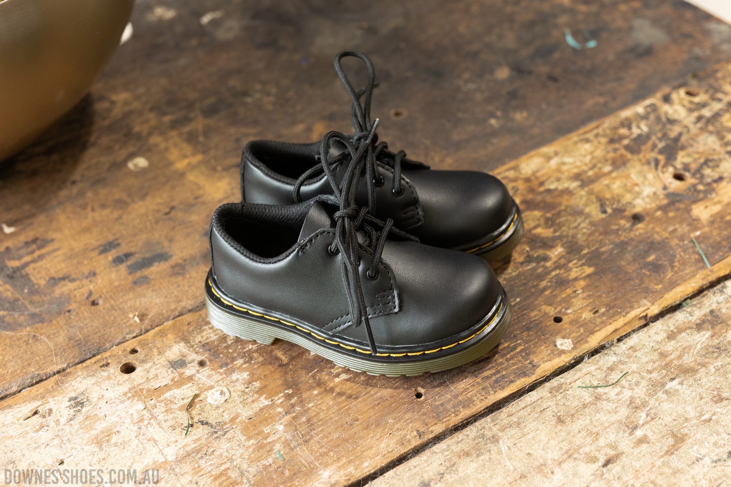 Toddler 1461 Black Softy T 3 Eye Shoe — Downes