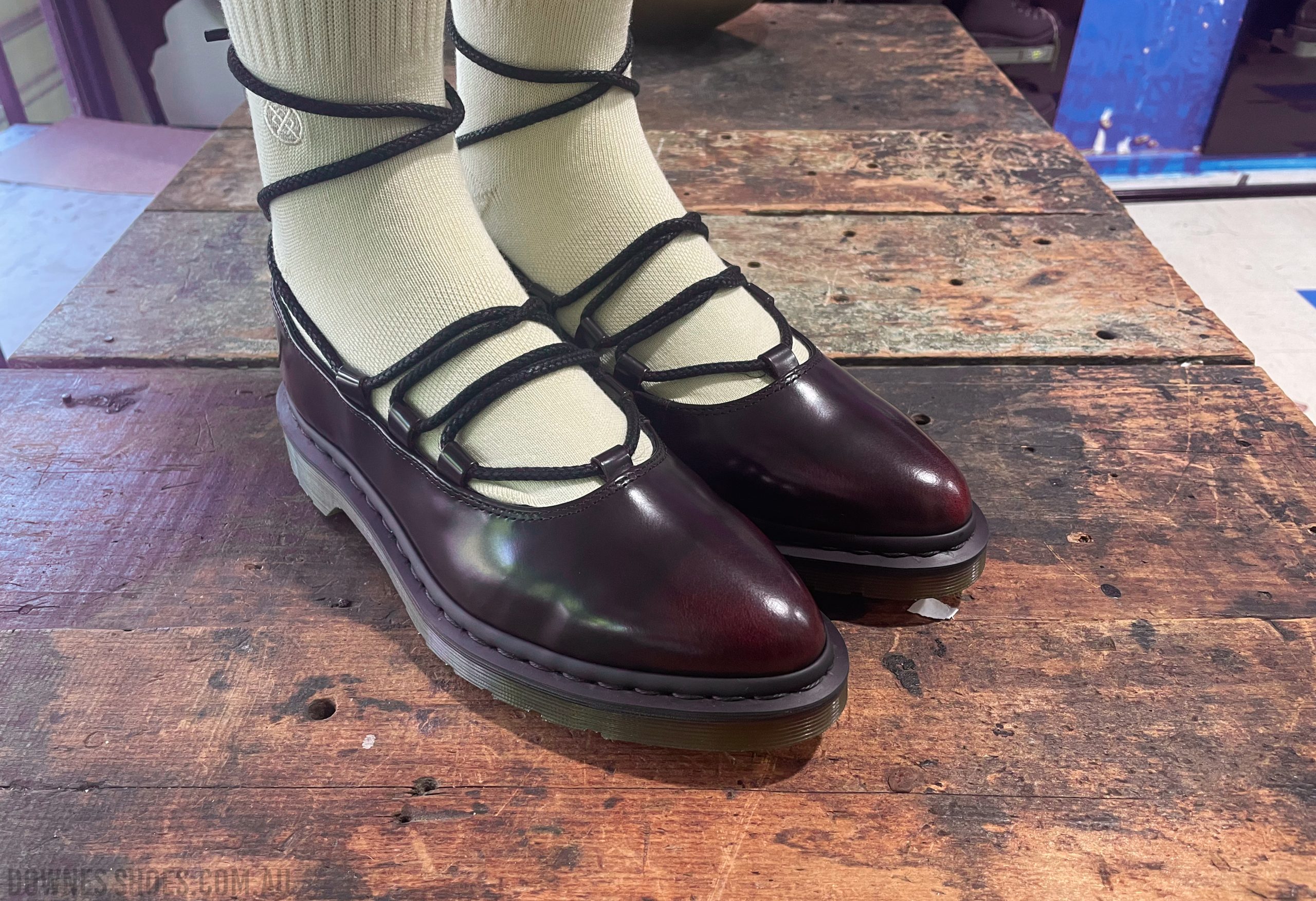 Elphie II Cherry Arcadia Lace Up Shoe — Downes