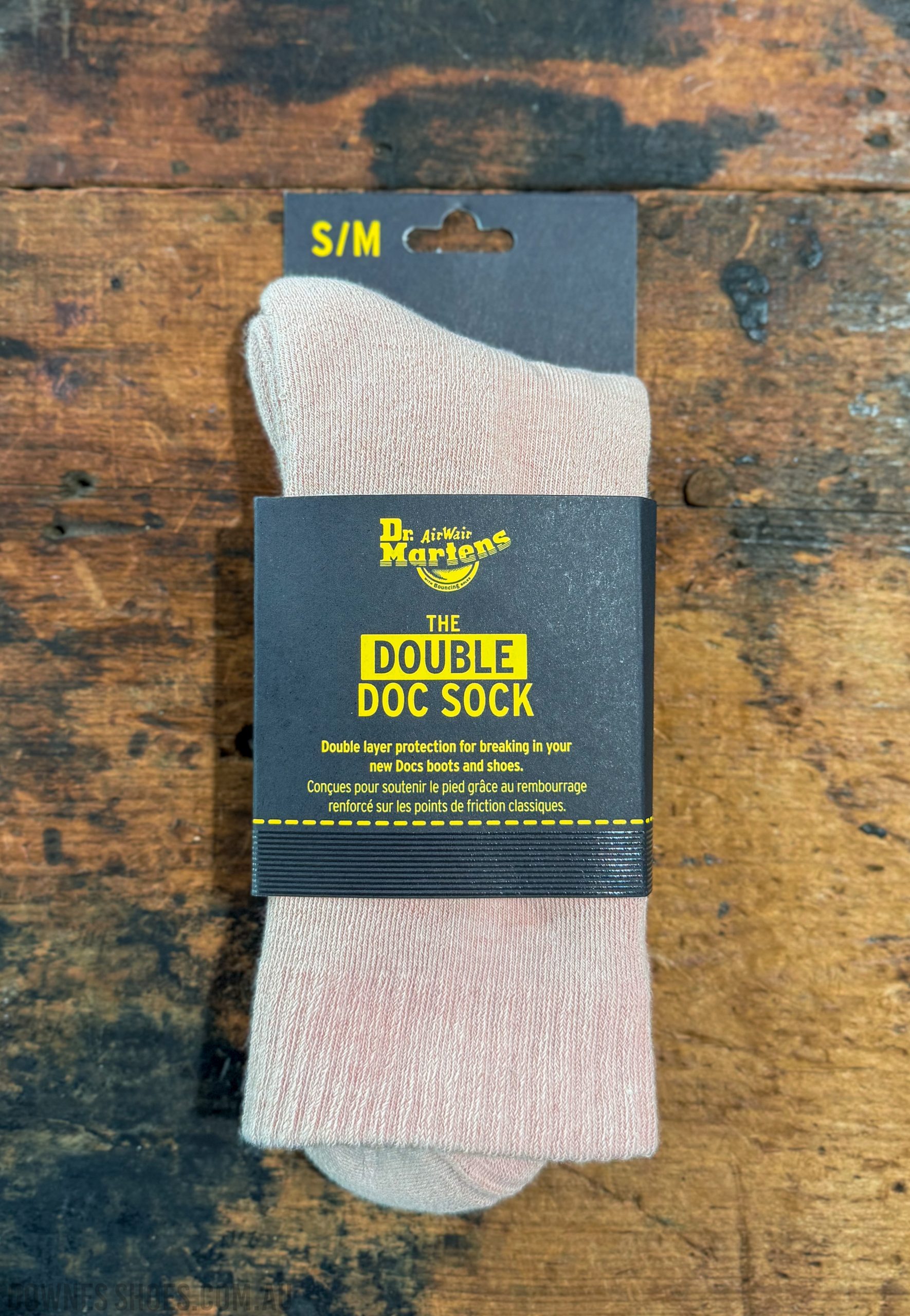 Dr Martens Powder Pink Double Doc Sock — Downes