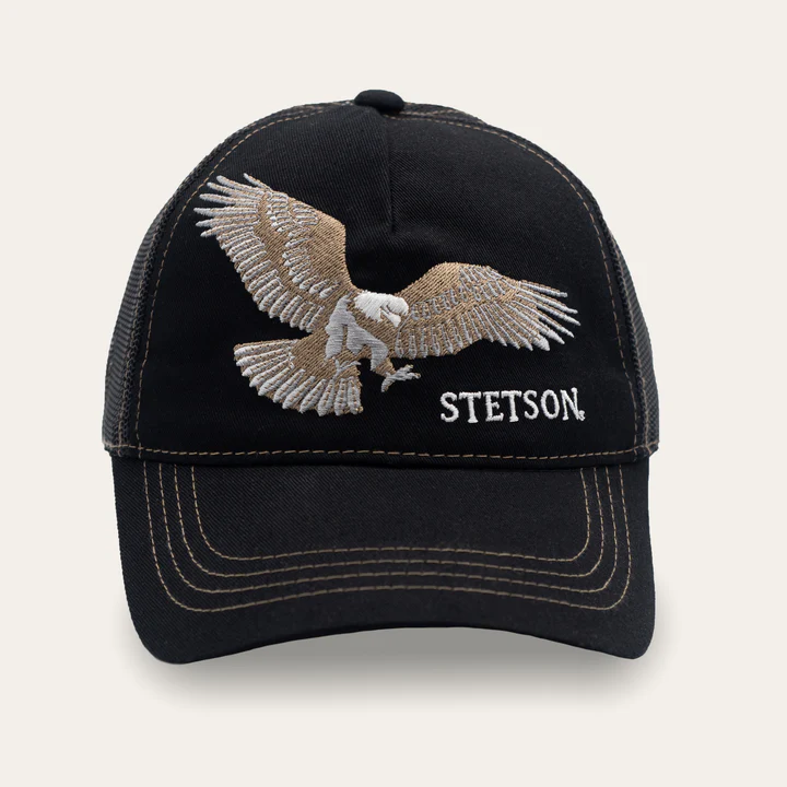Stetson Eagle Trucker Black — Downes